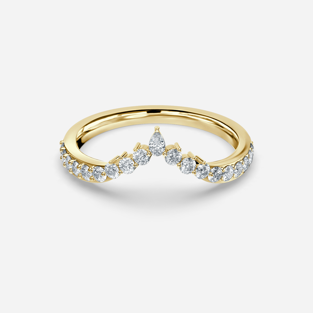 Ariel Yellow Gold Wedding Ring