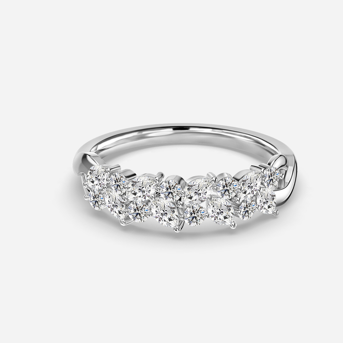 Zara White Gold Eternity Ring - Flawless Fine Jewellery - London