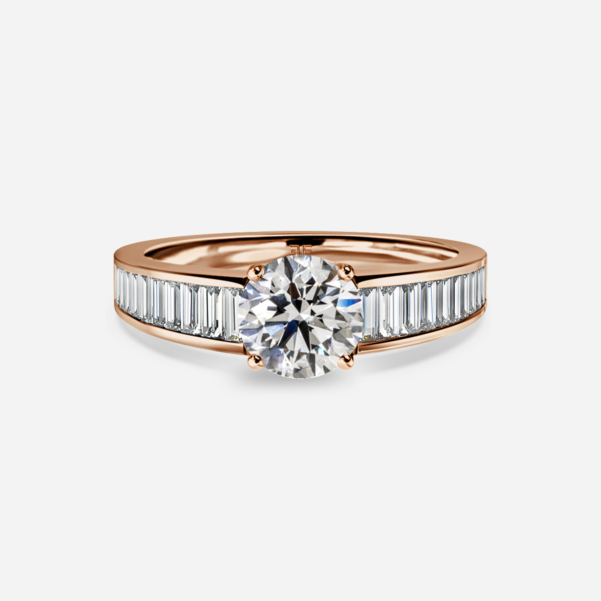 Kensley Rose Gold Engagement Ring - Flawless Fine Jewellery - London