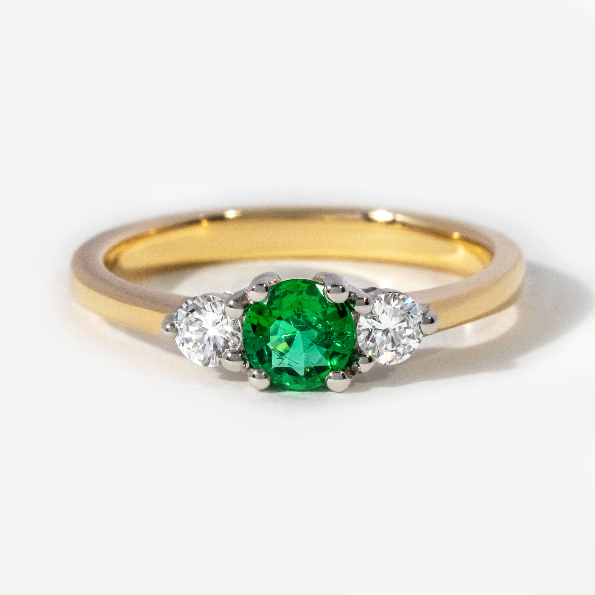 Green Emerald Engagement Rings Ready To Ship | Flawless Fine Jewellery ...