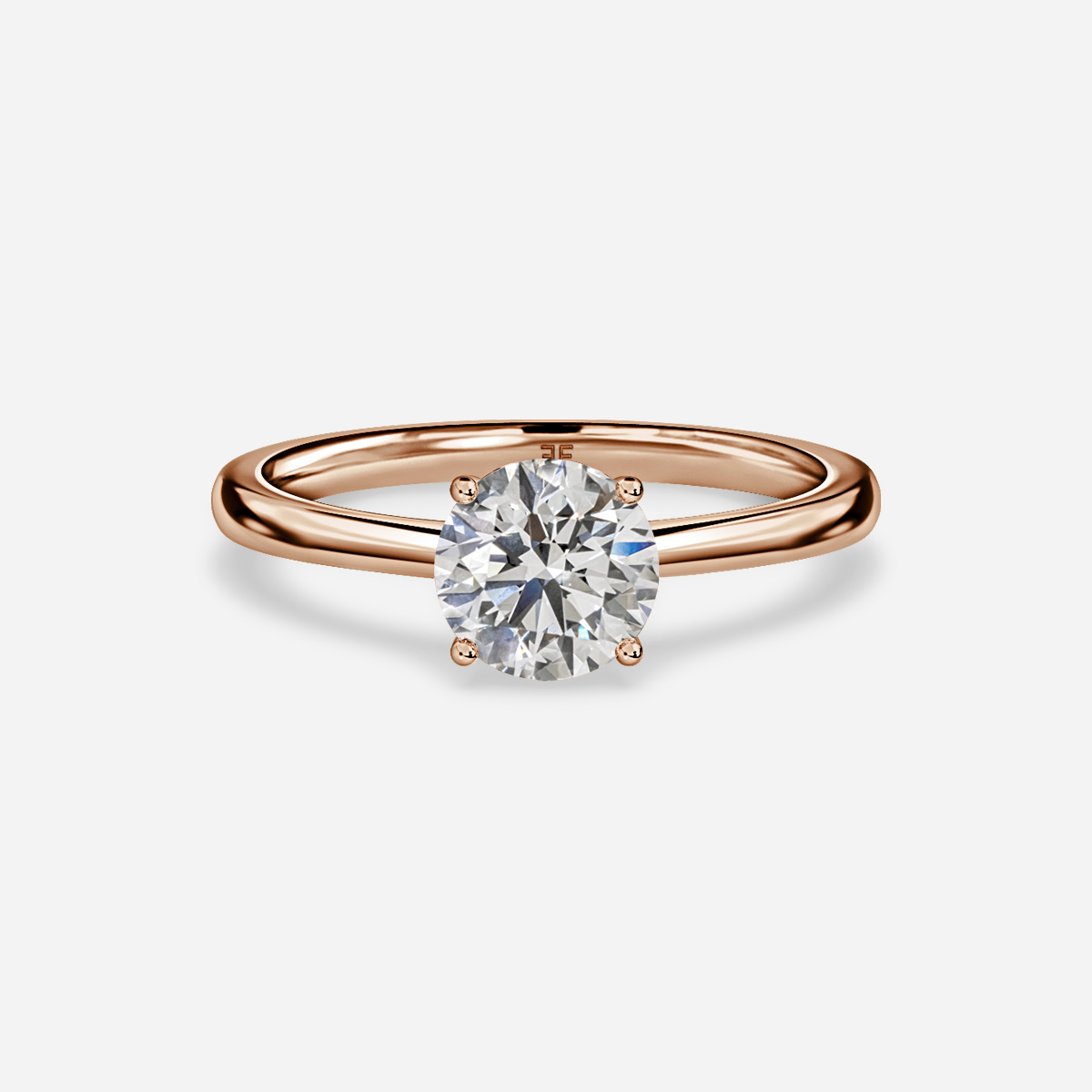 Lume Rose Gold Solitaire Engagement Ring - Flawless Fine Jewellery | London