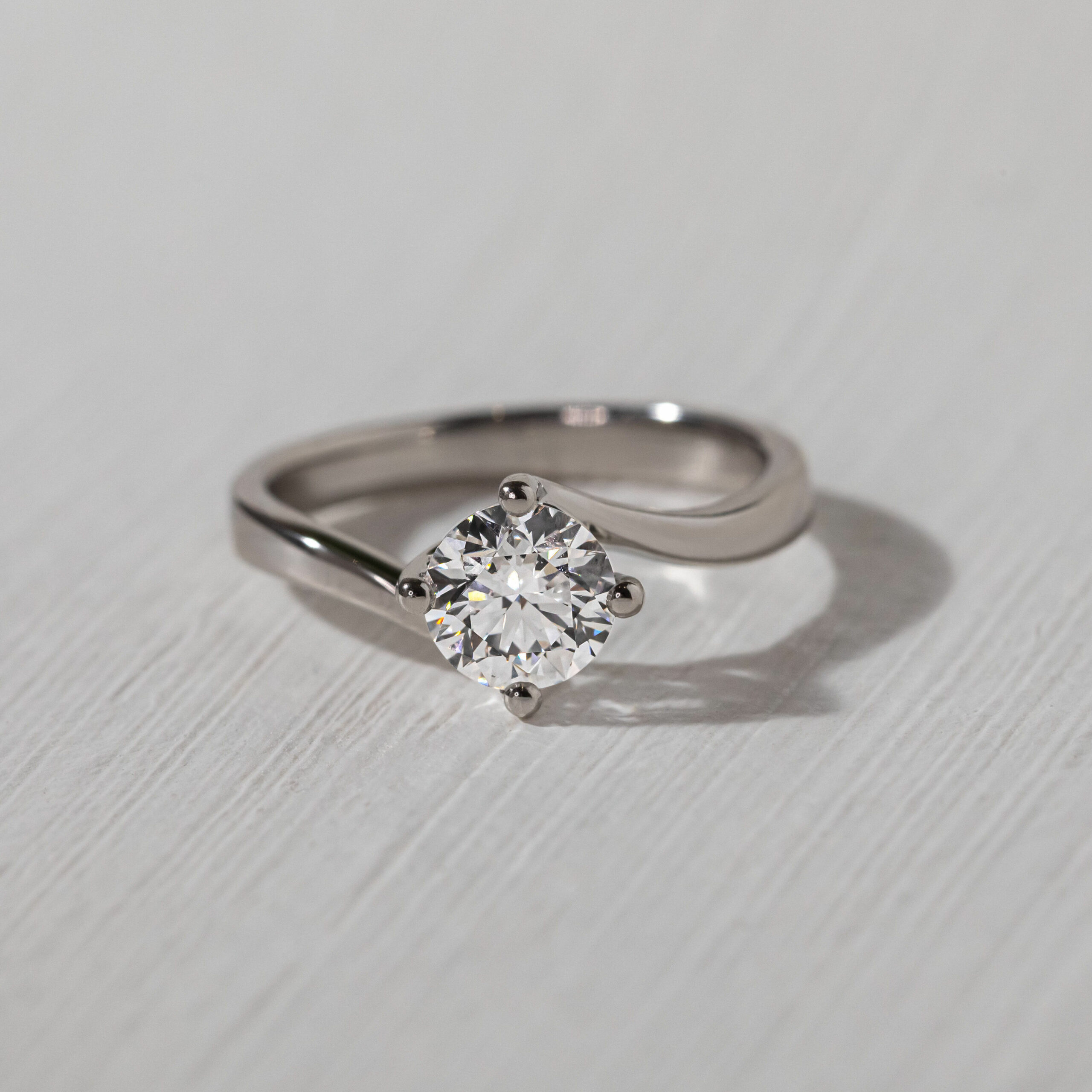 1 Carat Round Diamond Solitaire Engagement Ring - Jolene